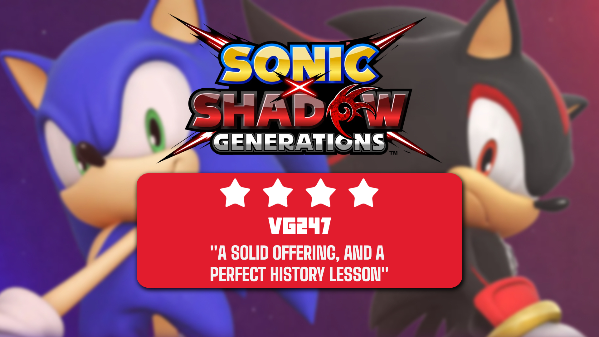 Sonic x Shadow Generations is coming out October 25 with a retro sonic ...